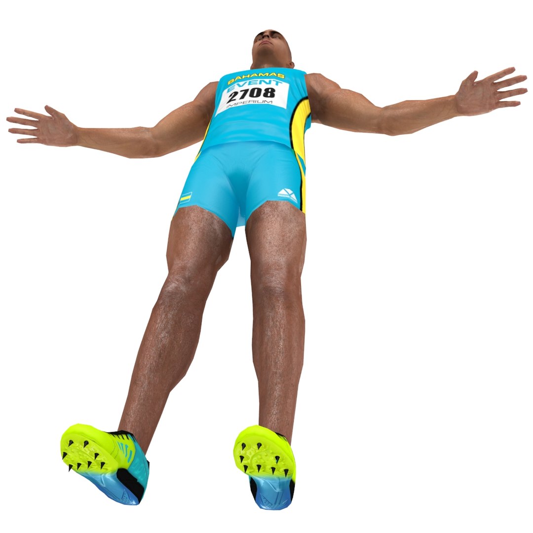 3D Sprinter Athlete - TurboSquid 1302409