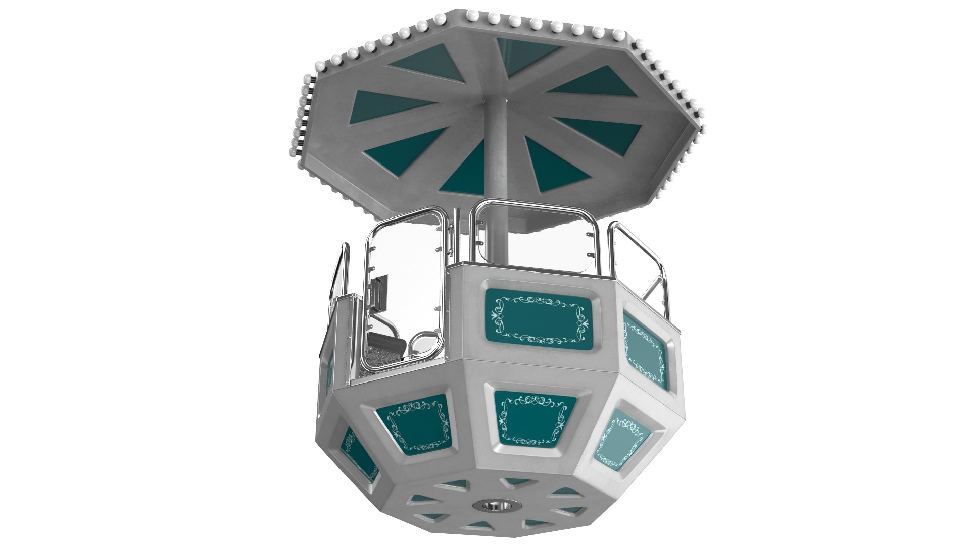 Three Detailed Rides Amusement Park 3D model - TurboSquid 2096773