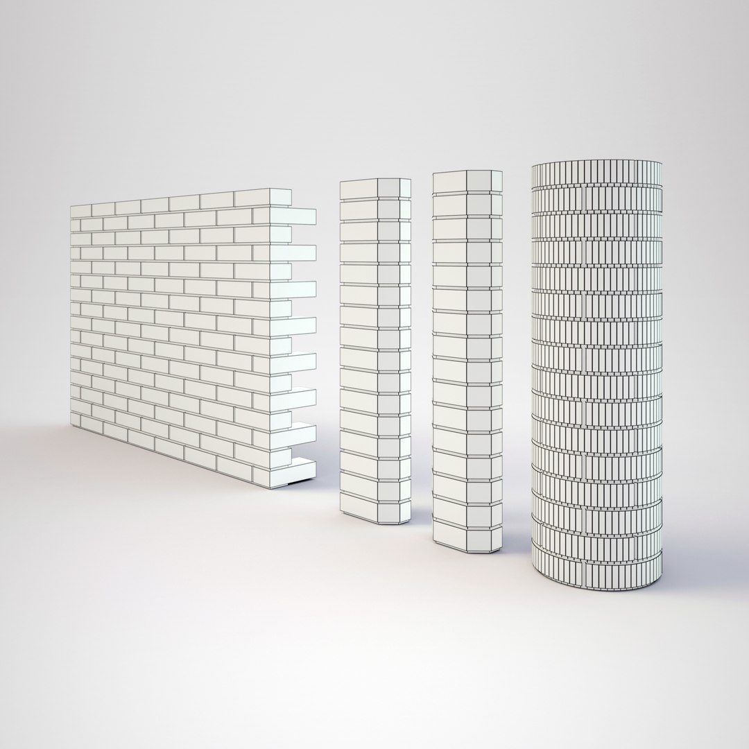 Brick Scaur Beam 3d Max