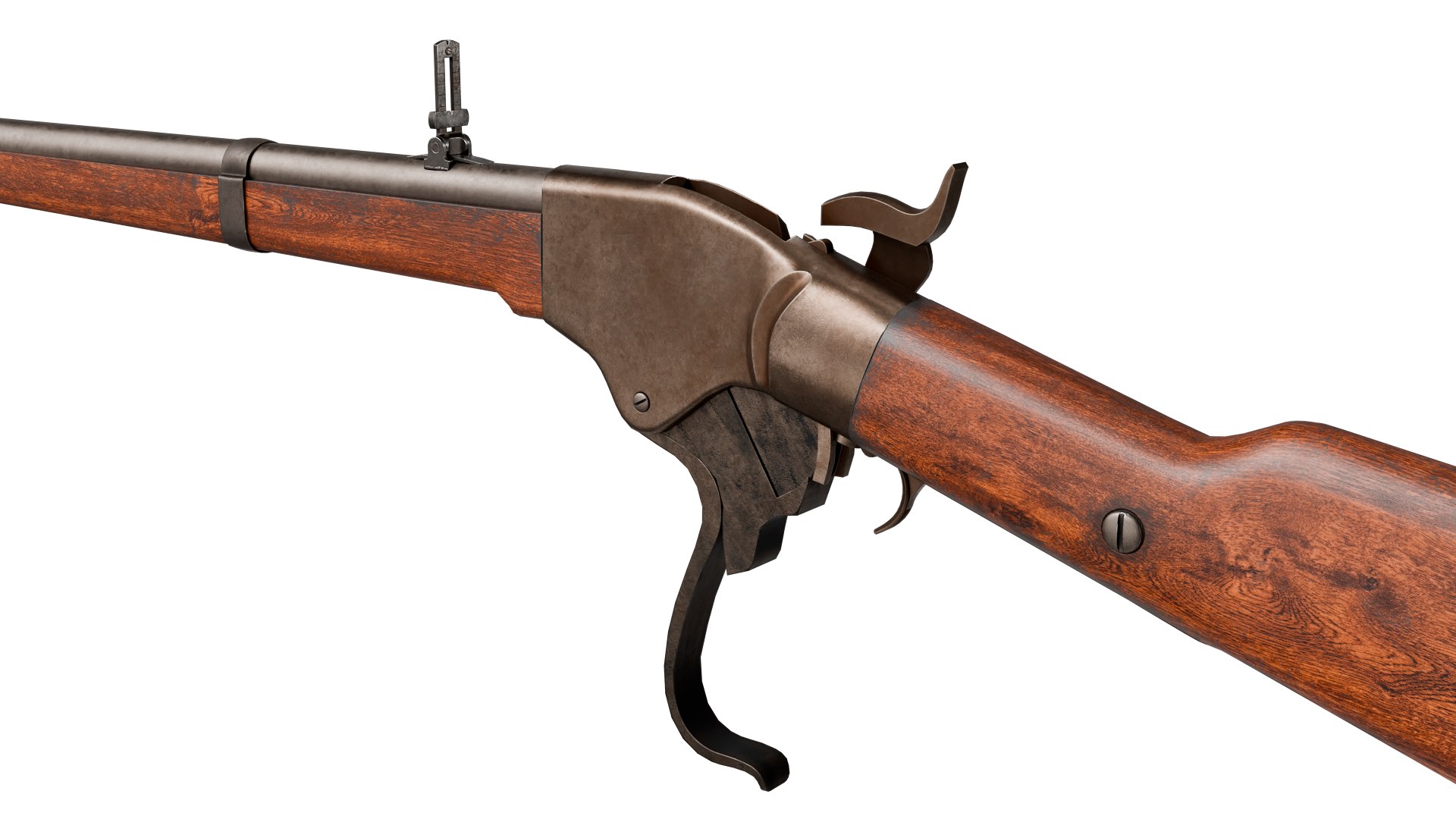 Spencer Repeating Rifle 3D - TurboSquid 2212855