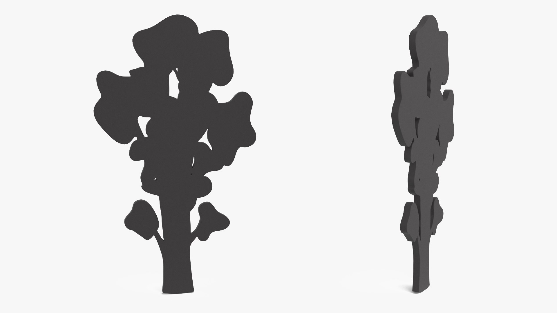 3D Small Tree Silhouette Model - TurboSquid 2225231
