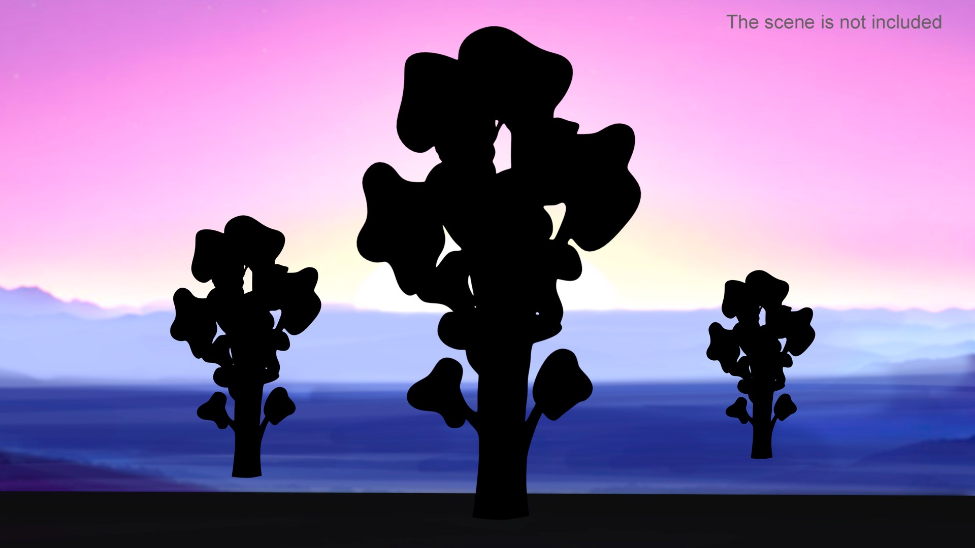 3D Small Tree Silhouette Model - TurboSquid 2225231