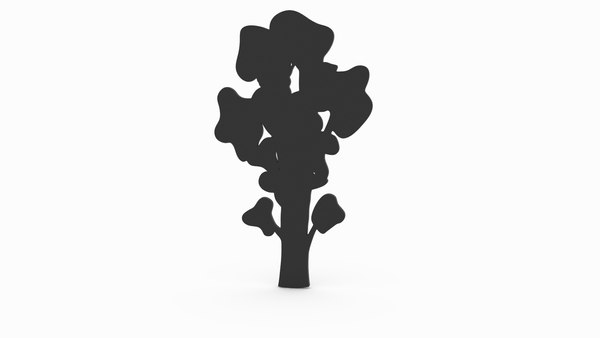 modelo 3d Silueta de árbol pequeño - TurboSquid 2225231