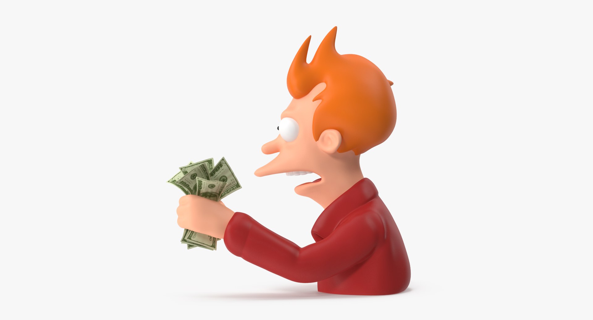 Fry Shut Money - 3d Model