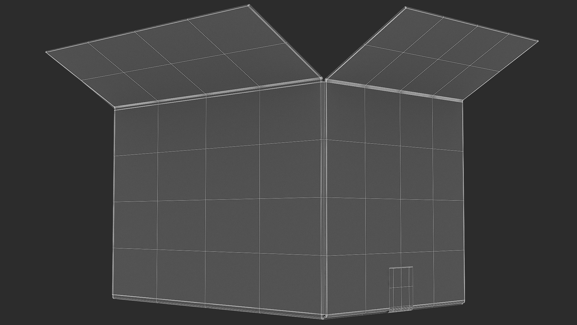 3d Cardboard Box 3 Open V1 Turbosquid 2287076 