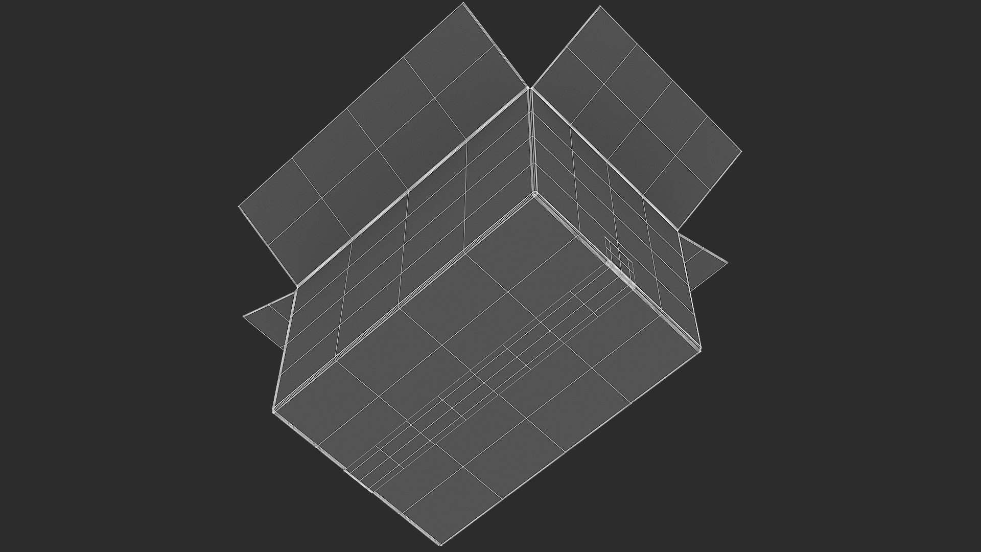 3D Cardboard Box 3 Open V1 - TurboSquid 2287076