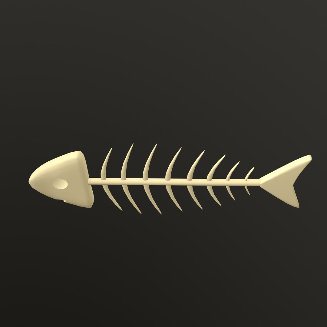 3D Fish Bone - TurboSquid 1882692