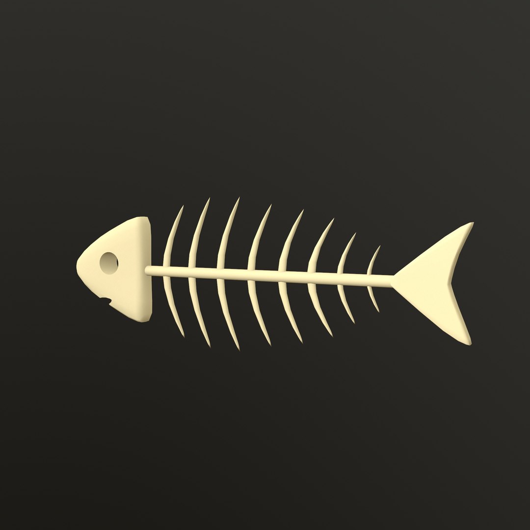 3D Fish Bone - TurboSquid 1882692