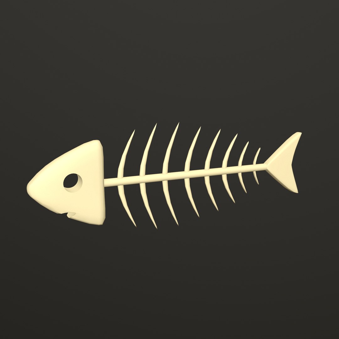 3D Fish Bone - TurboSquid 1882692
