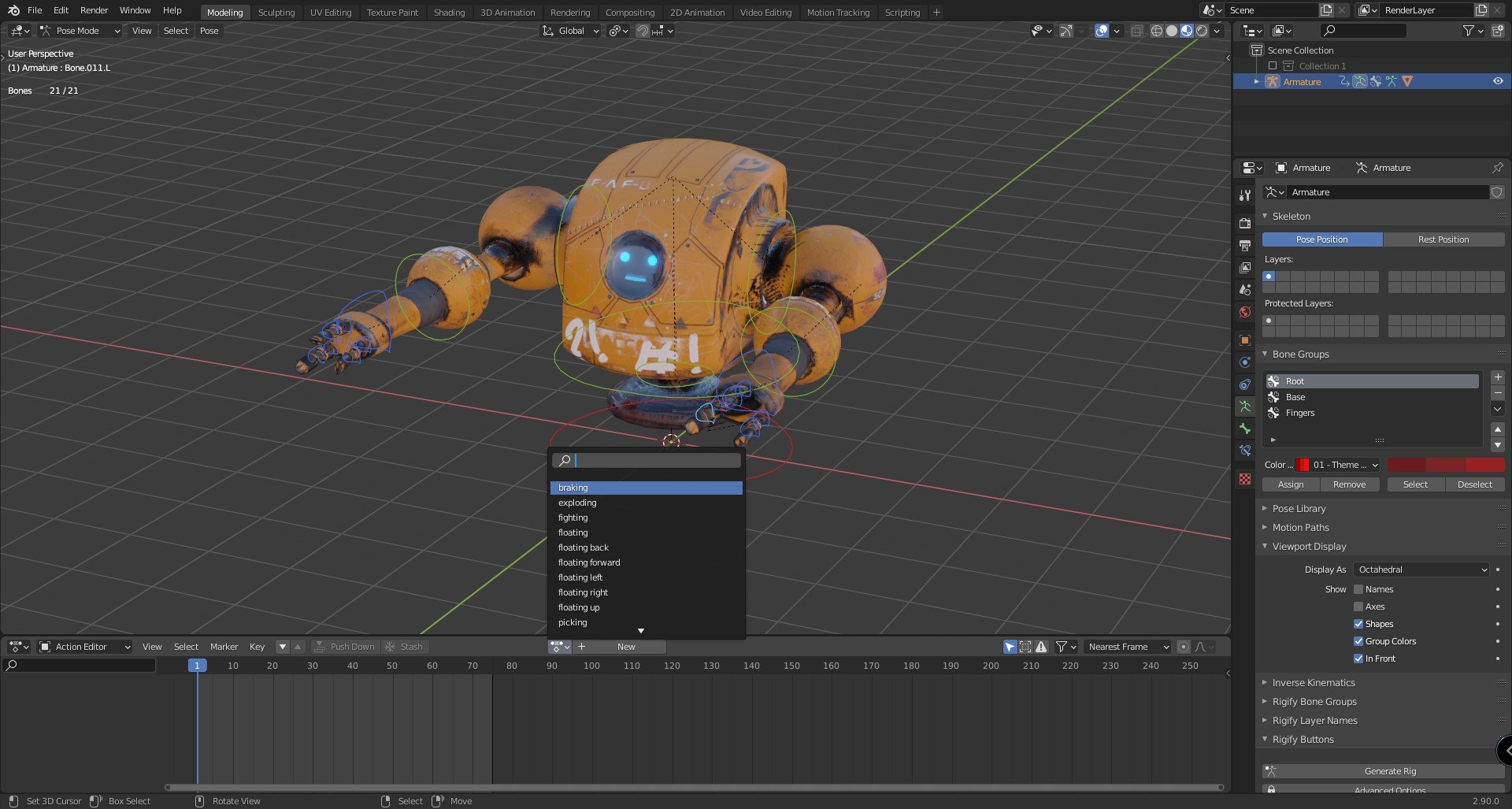 Floating Robot 3D - TurboSquid 1656069