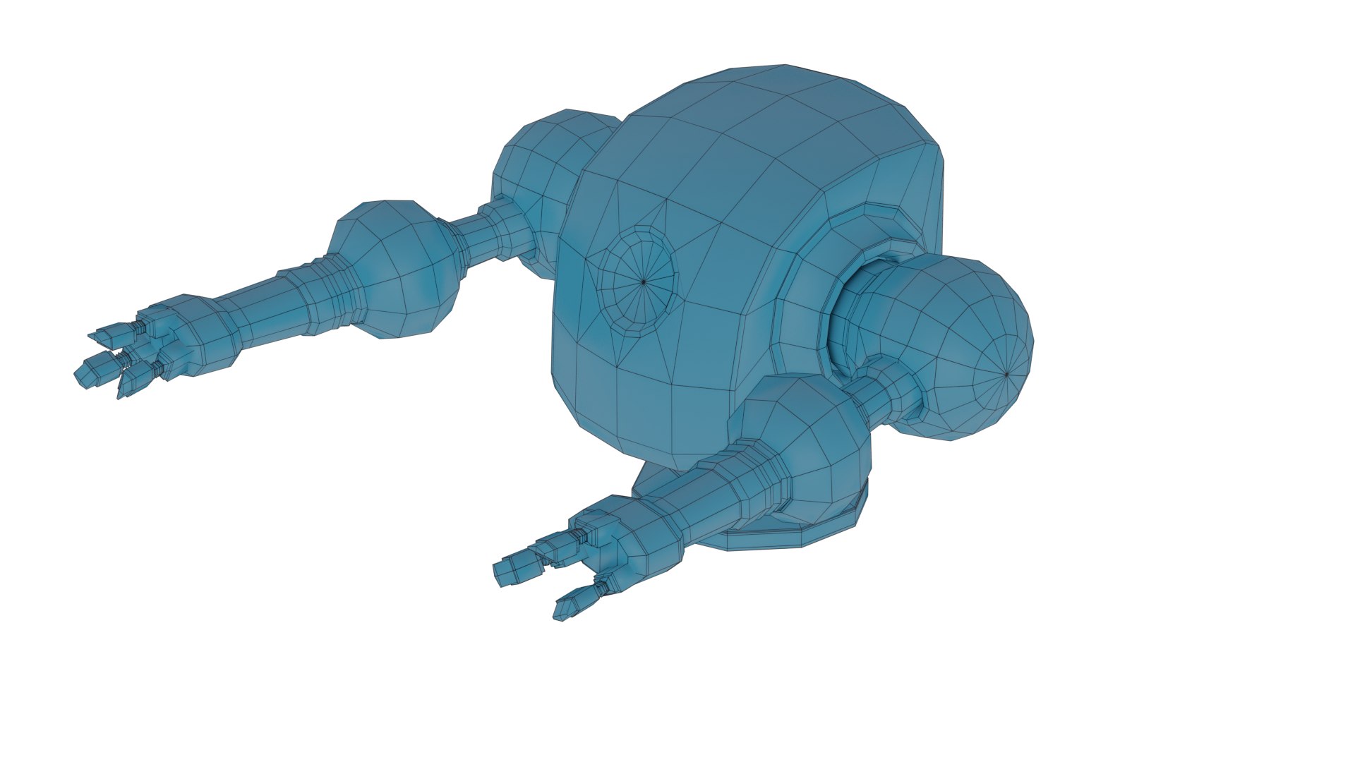 Floating Robot 3D - TurboSquid 1656069