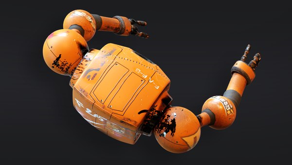 Floating robot 3D - TurboSquid 1656069