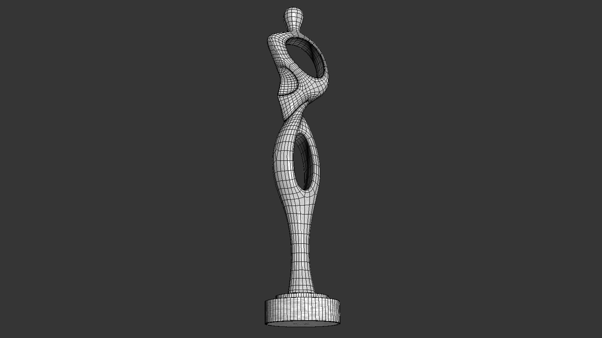3D Contour Modern Figure Floor Sculpture - TurboSquid 2289317 3D Contour Modern Figure Floor Sculpture - TurboSquid 2289317