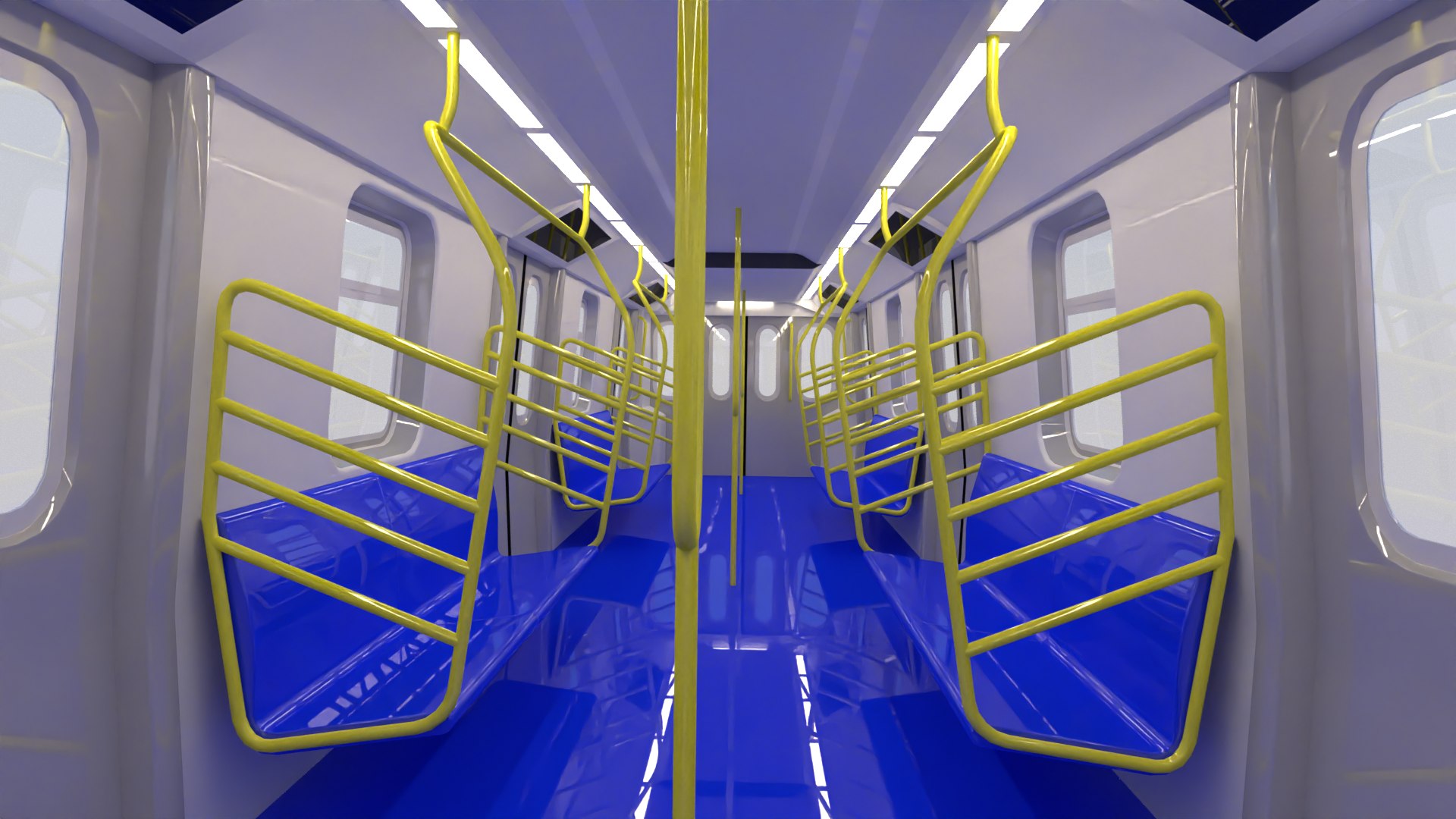 R211 Subway Car Interior 3D - TurboSquid 2068662
