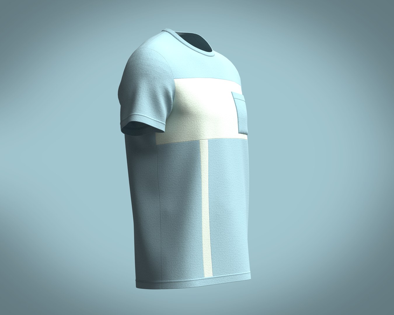T-Shirt With Pocket 3D Model - TurboSquid 2035172