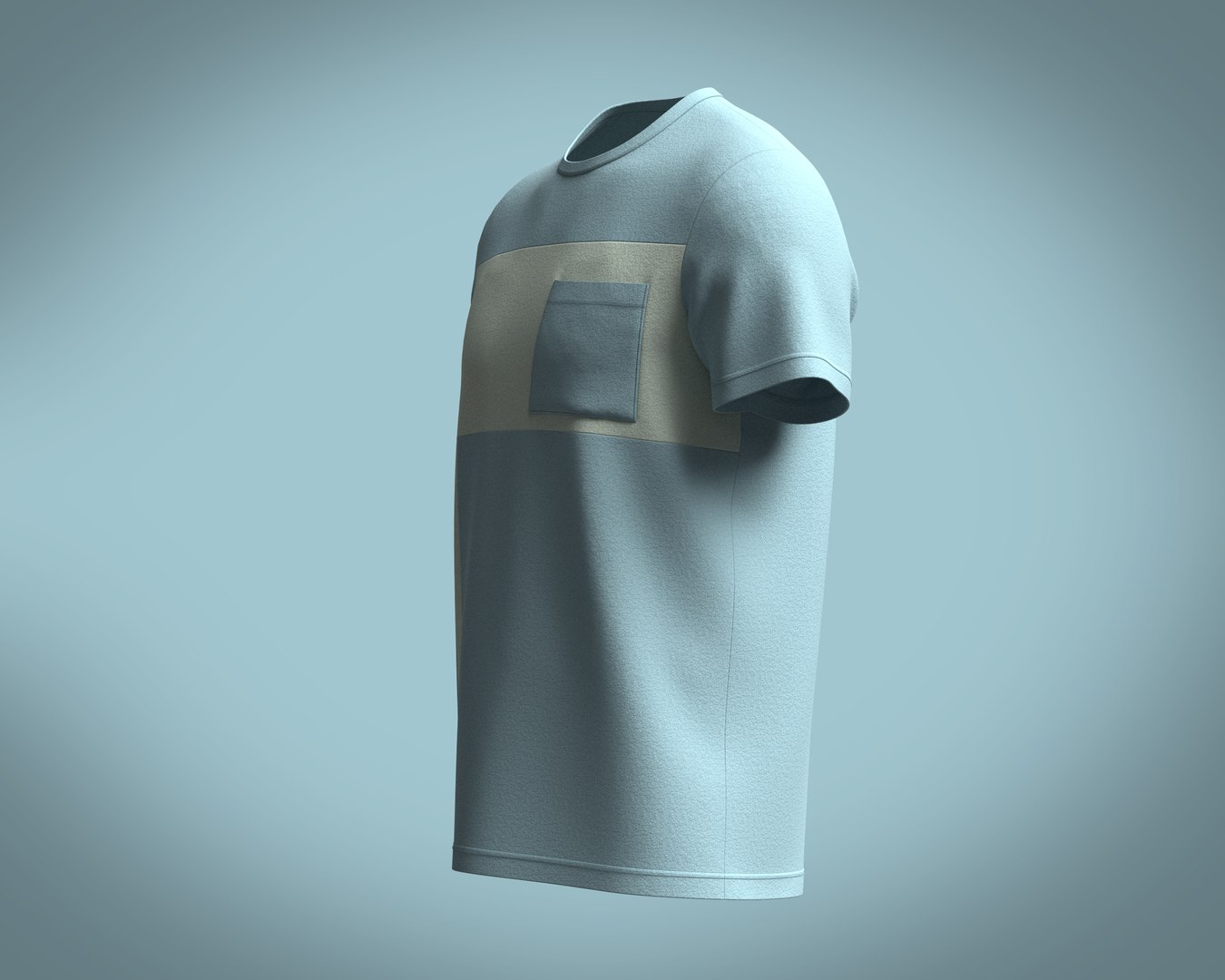 T-Shirt With Pocket 3D Model - TurboSquid 2035172