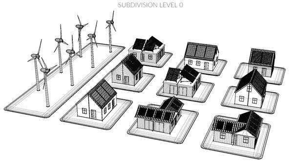 3D Sustainable Village model - TurboSquid 1919699