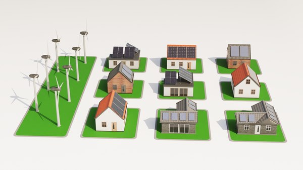 3D Sustainable Village model - TurboSquid 1919699