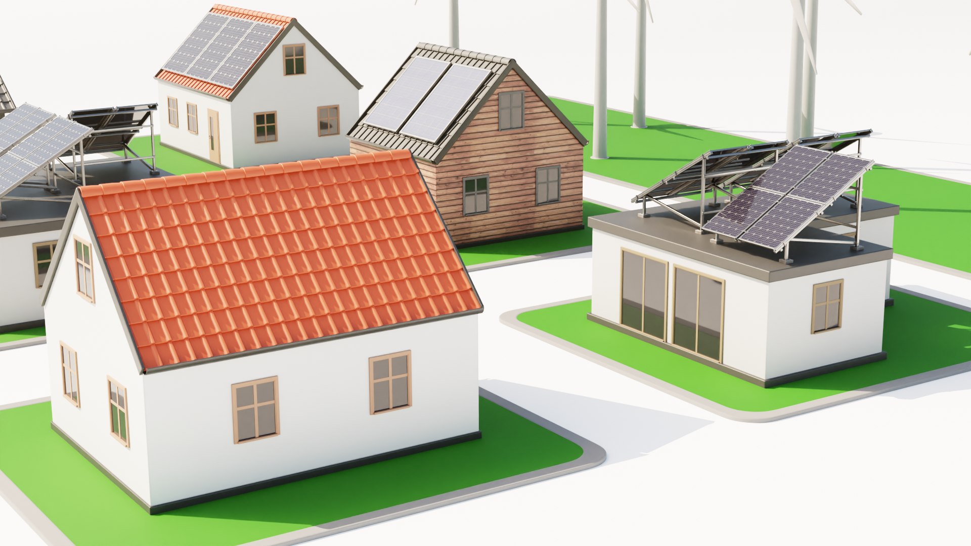 3D Sustainable Village Model - TurboSquid 1919699