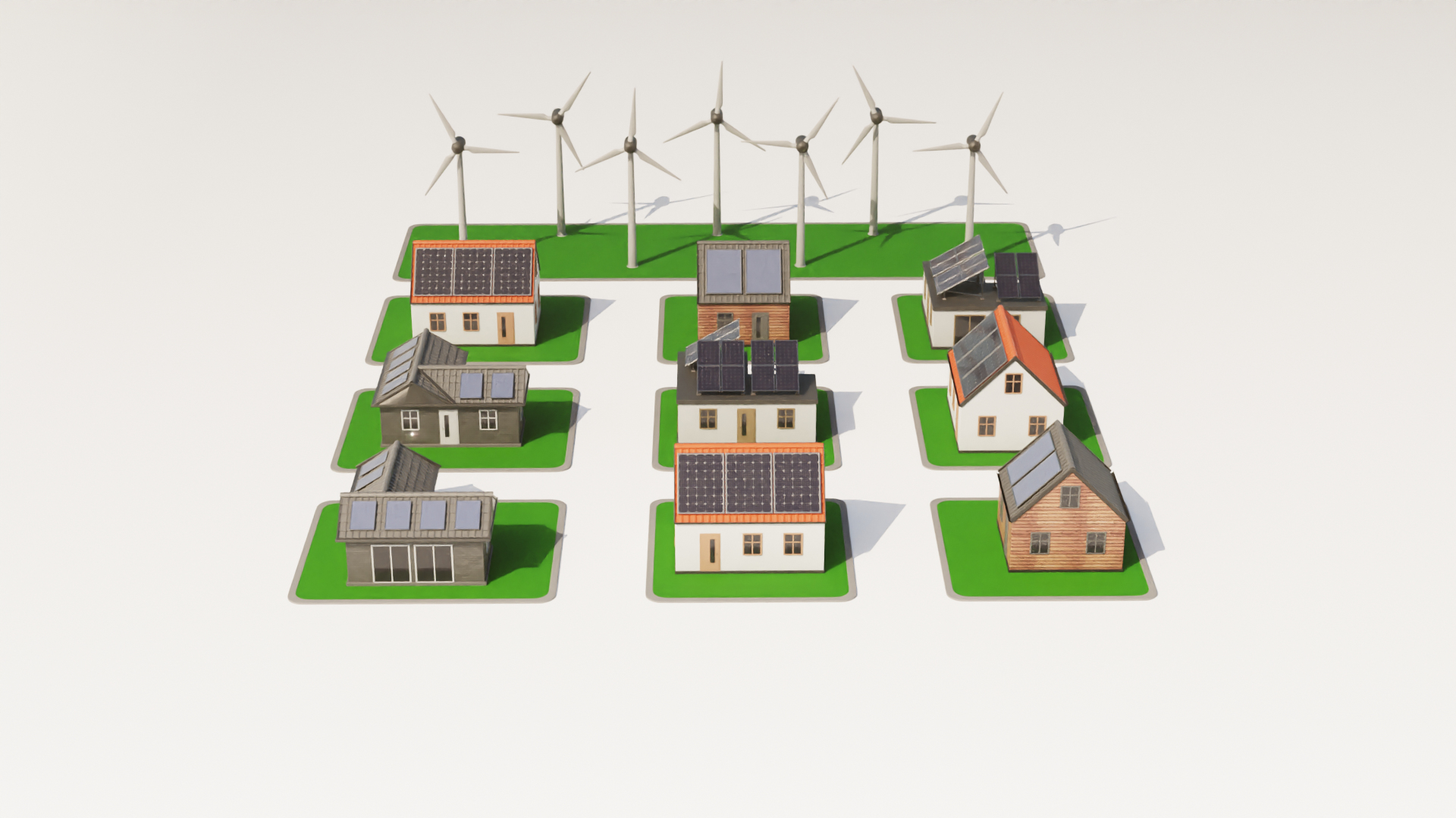 3D Sustainable Village Model - TurboSquid 1919699