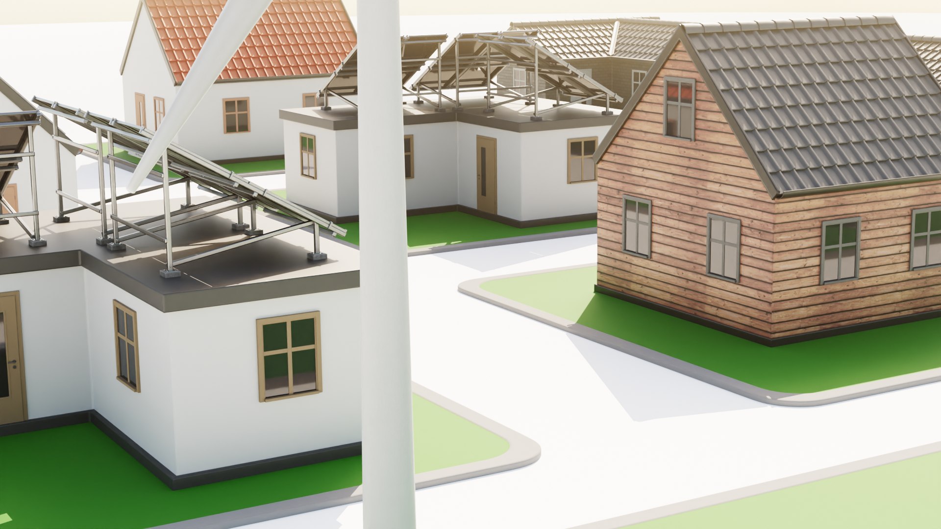 3D Sustainable Village Model - TurboSquid 1919699