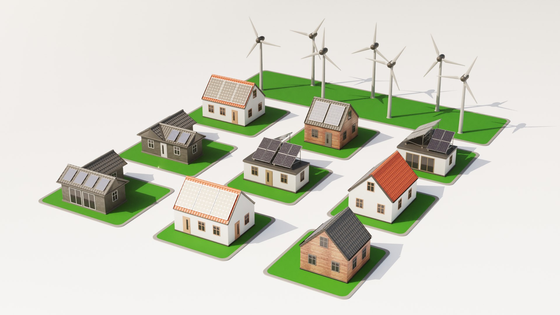 3D Sustainable Village Model - TurboSquid 1919699