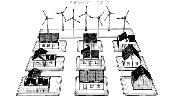 3D Sustainable Village model - TurboSquid 1919699