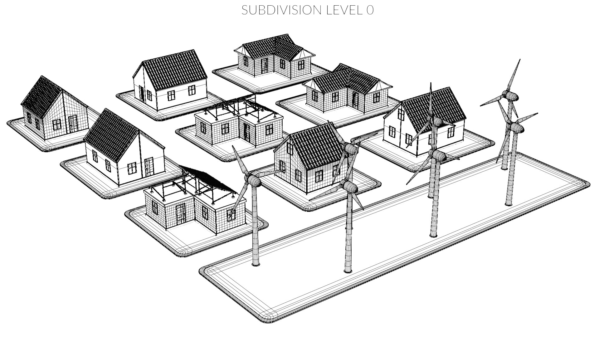 3D Sustainable Village model - TurboSquid 1919699