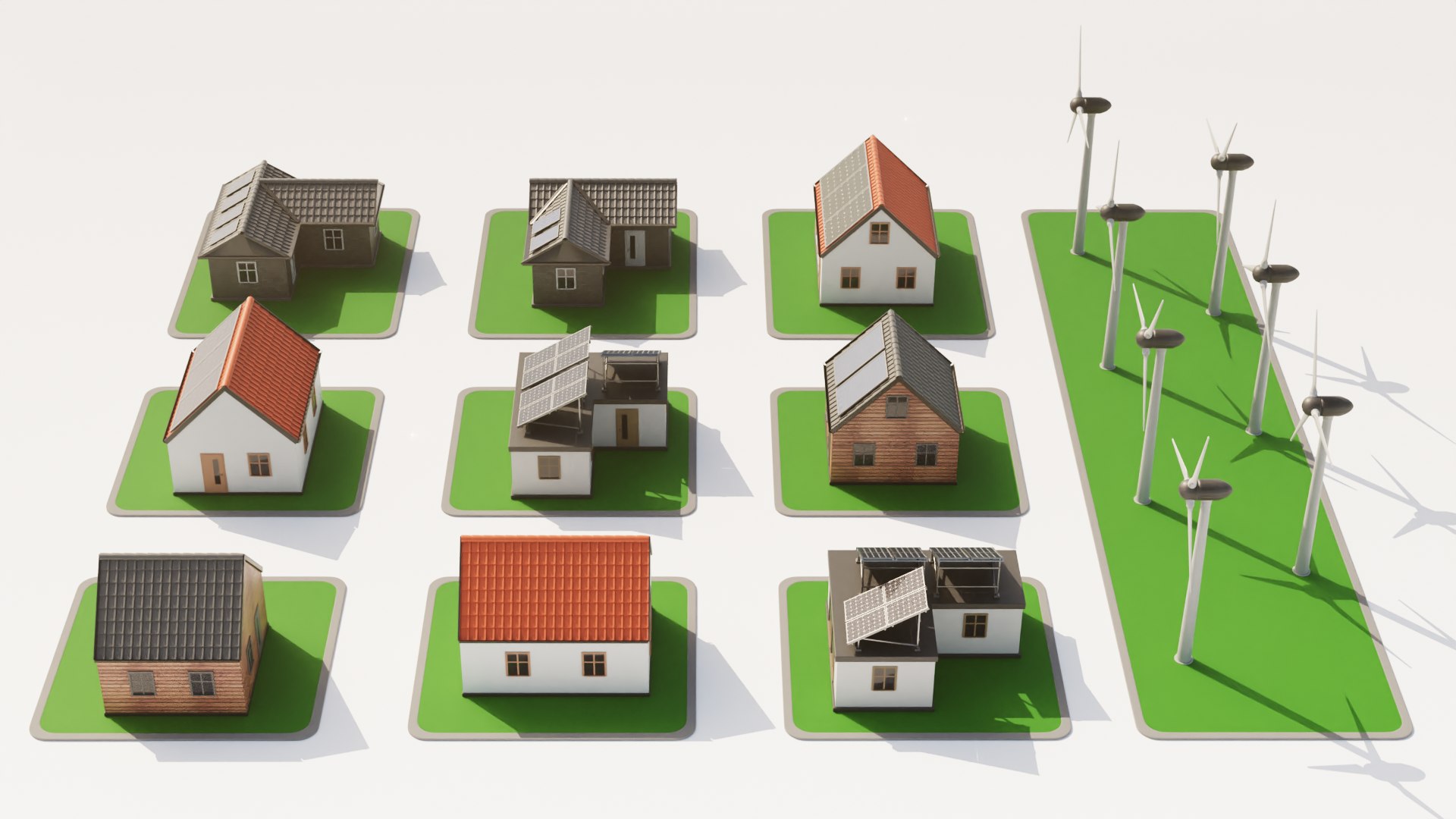 3D Sustainable Village Model - TurboSquid 1919699