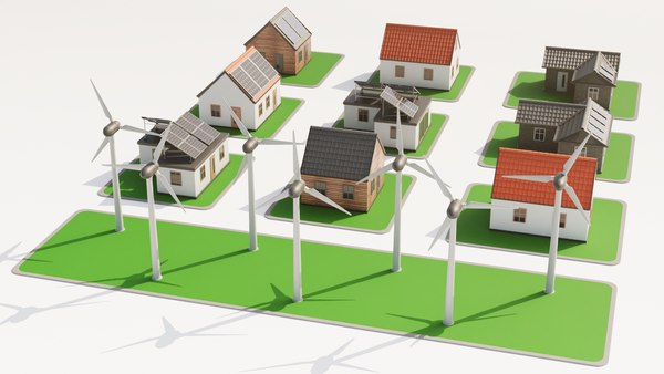 3D Sustainable Village model - TurboSquid 1919699