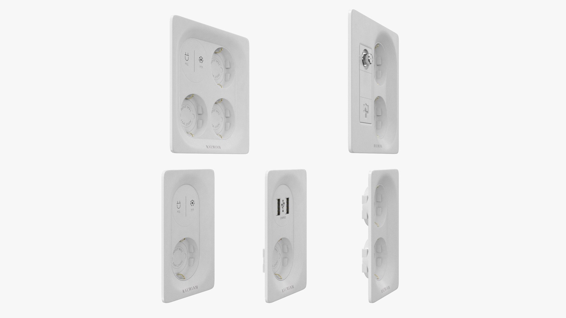 3D Model Socket Raemian - TurboSquid 2104187