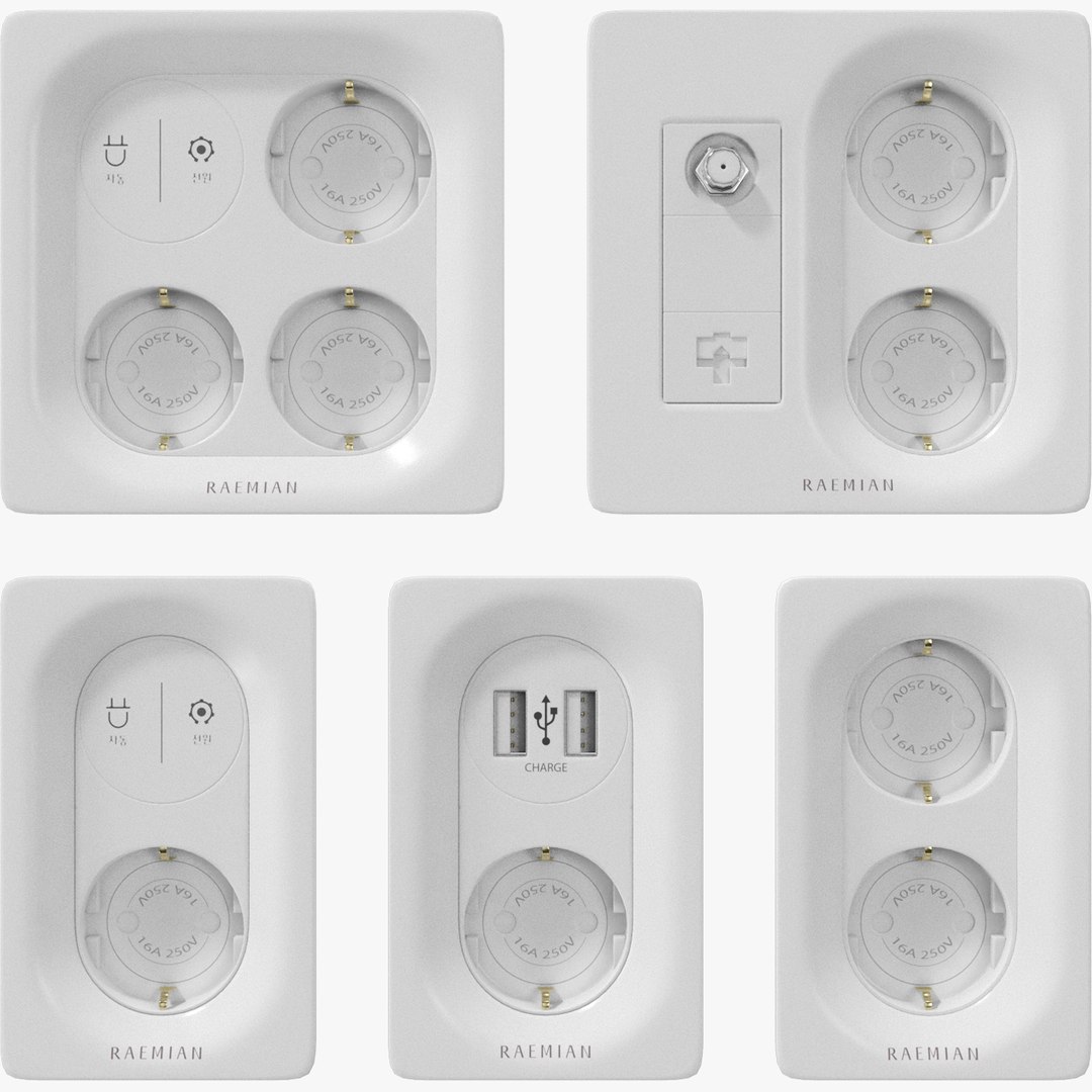 3D Model Socket Raemian - TurboSquid 2104187