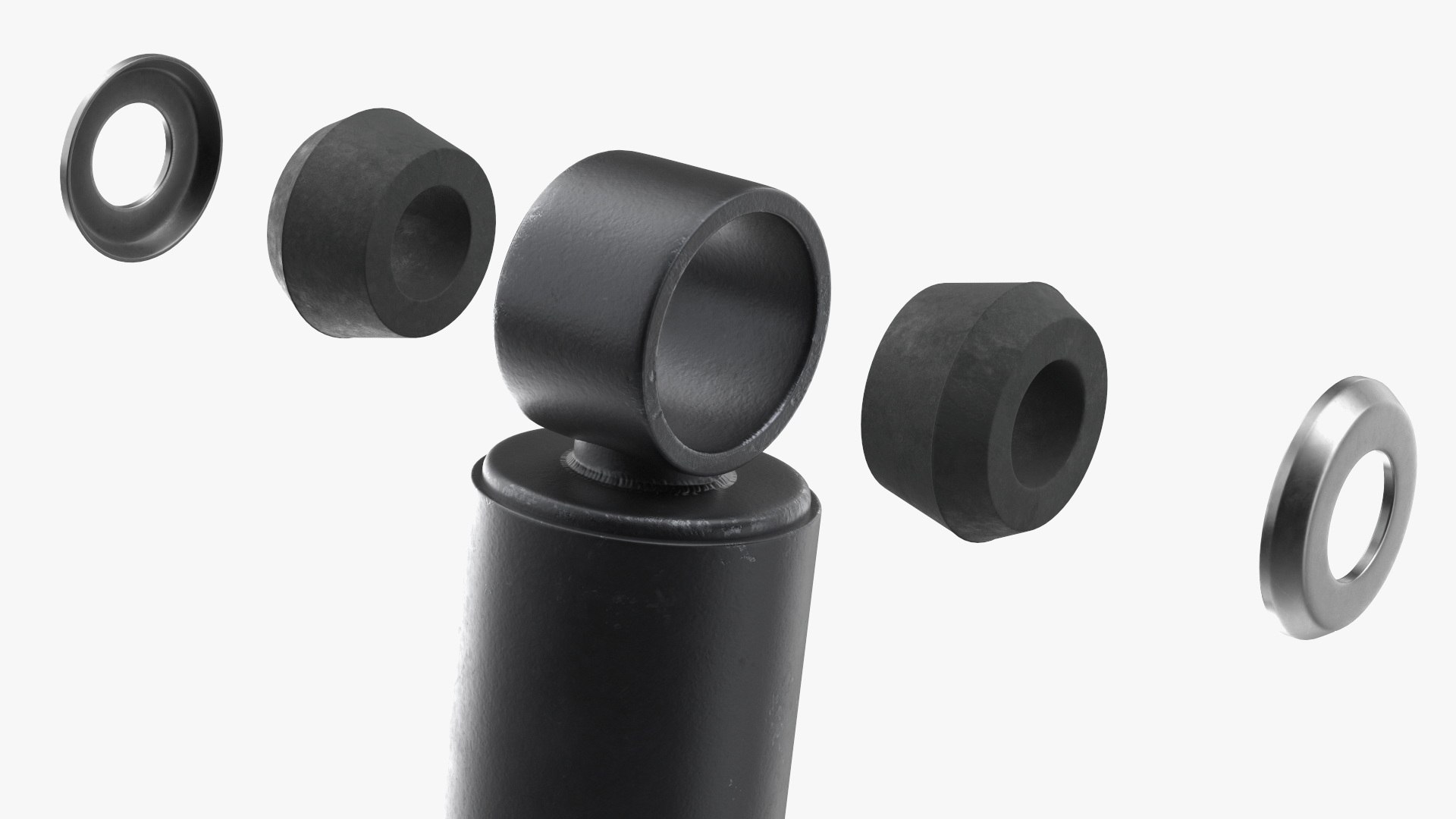 3D SUV Rear Shock Absorbers Exploded View Model - TurboSquid 2403653