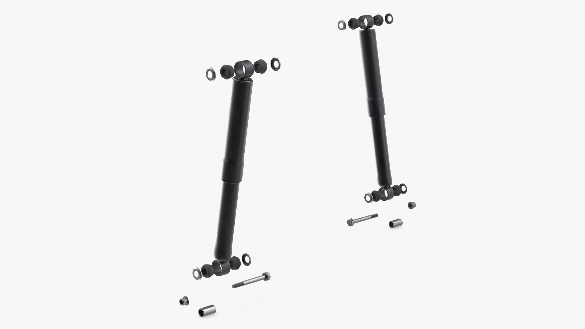 3D SUV Rear Shock Absorbers Exploded View Model - TurboSquid 2403653