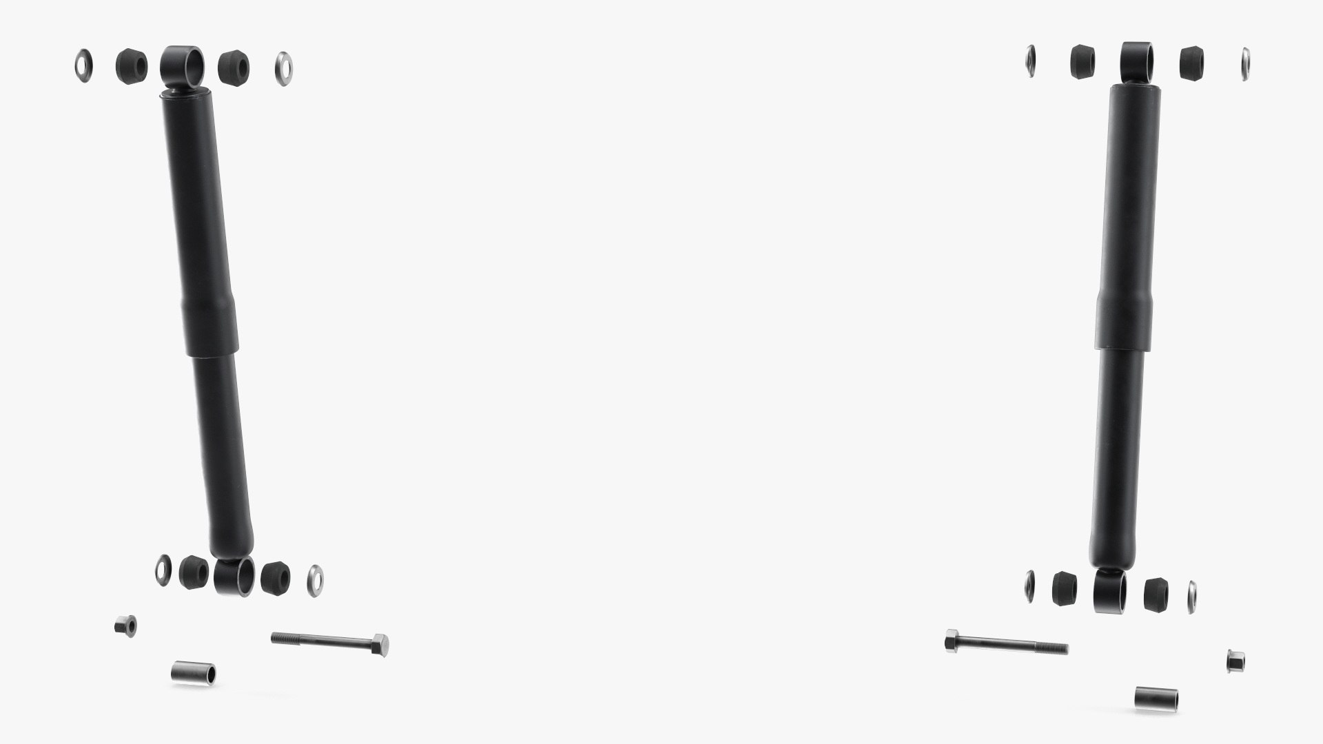 3D SUV Rear Shock Absorbers Exploded View Model - TurboSquid 2403653