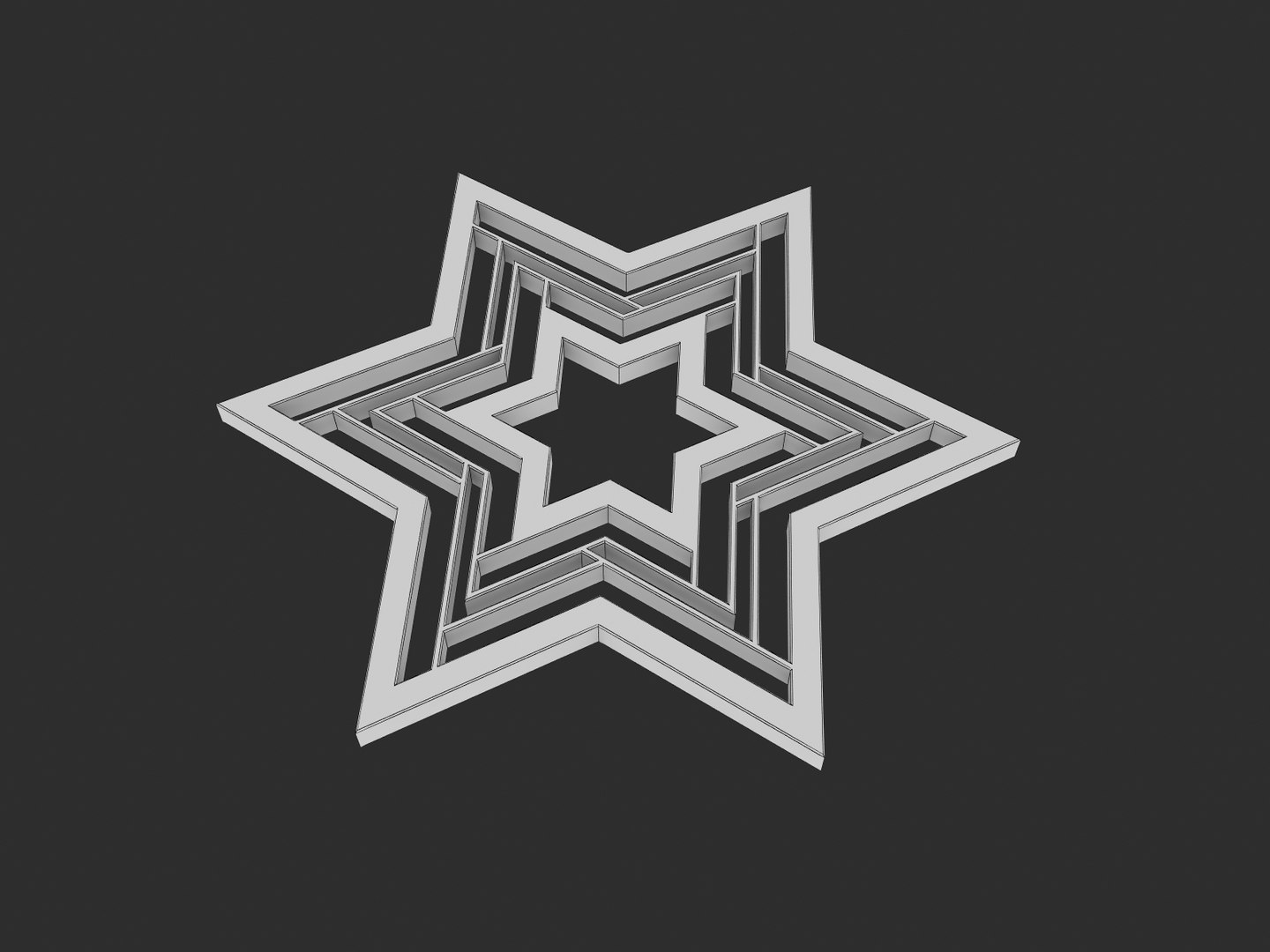 Star david model - TurboSquid 1416809