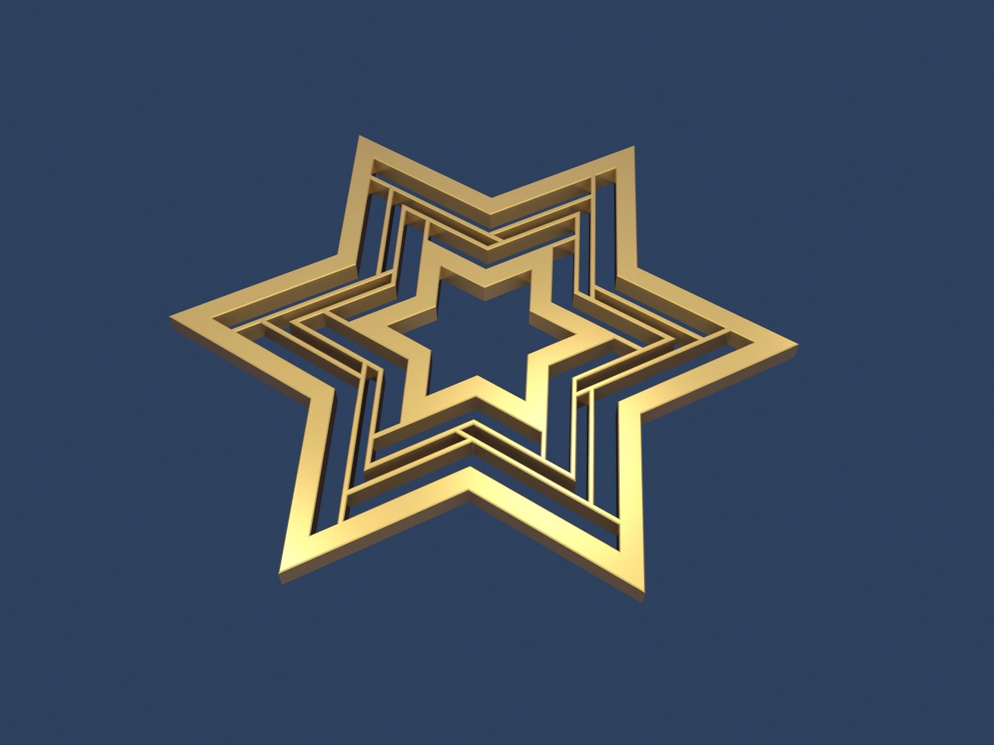 Star david model - TurboSquid 1416809