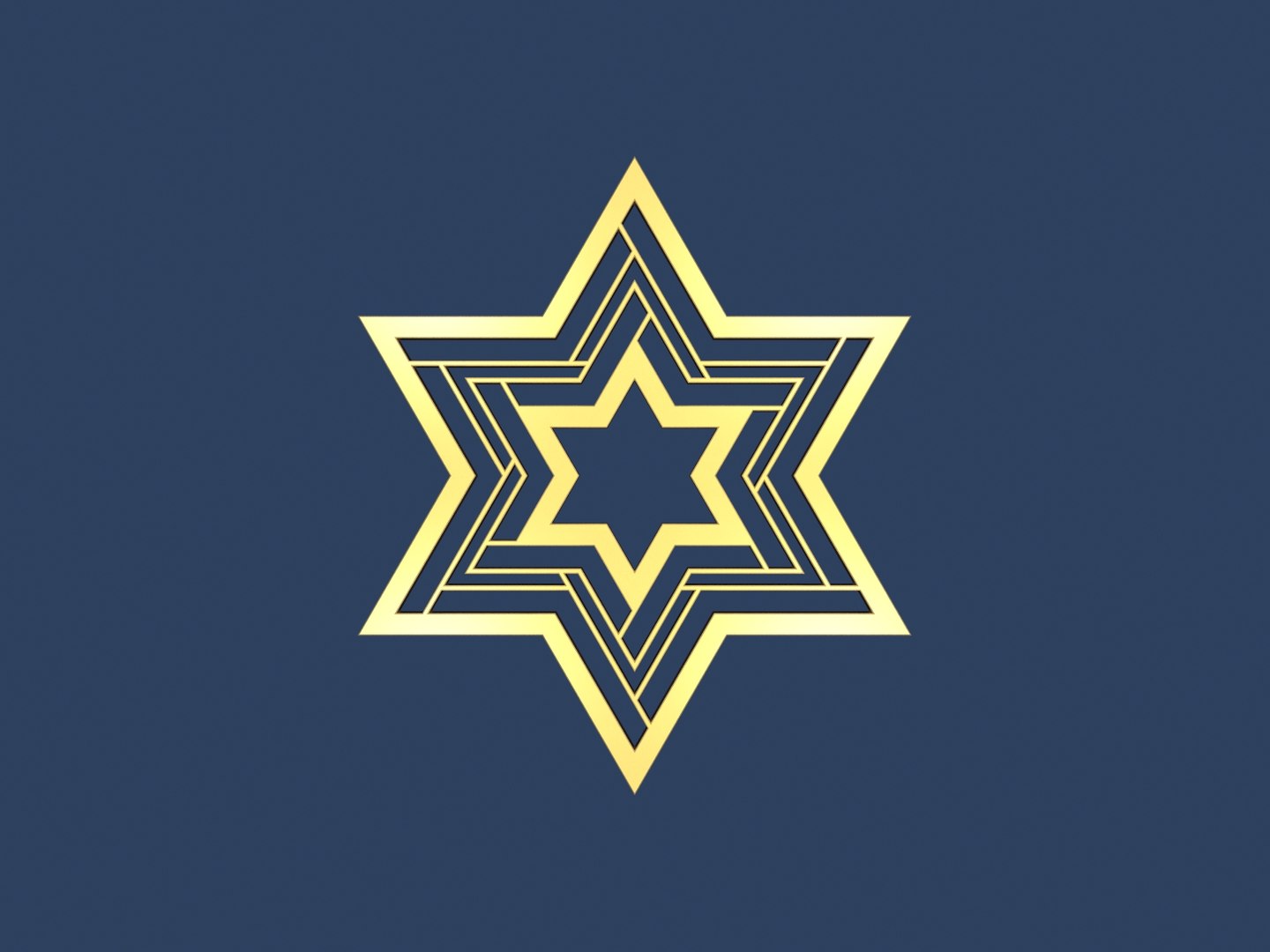 Star david model - TurboSquid 1416809