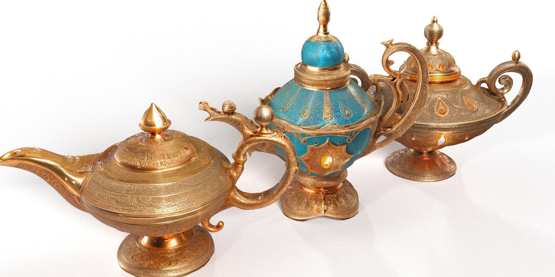 Alladin Lamps Pack Model - TurboSquid 2298996