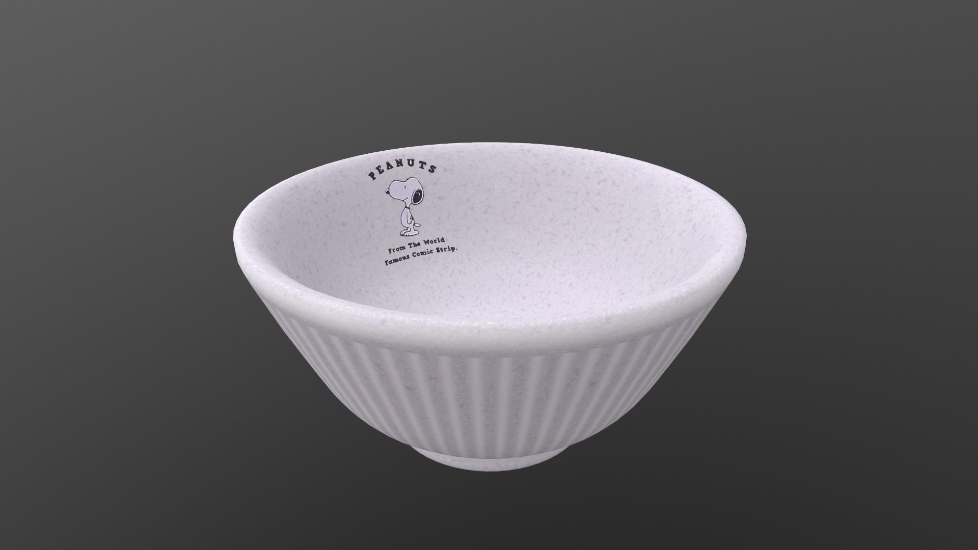 3D Peanuts Snoopy Rice Bowl Model - TurboSquid 2075819