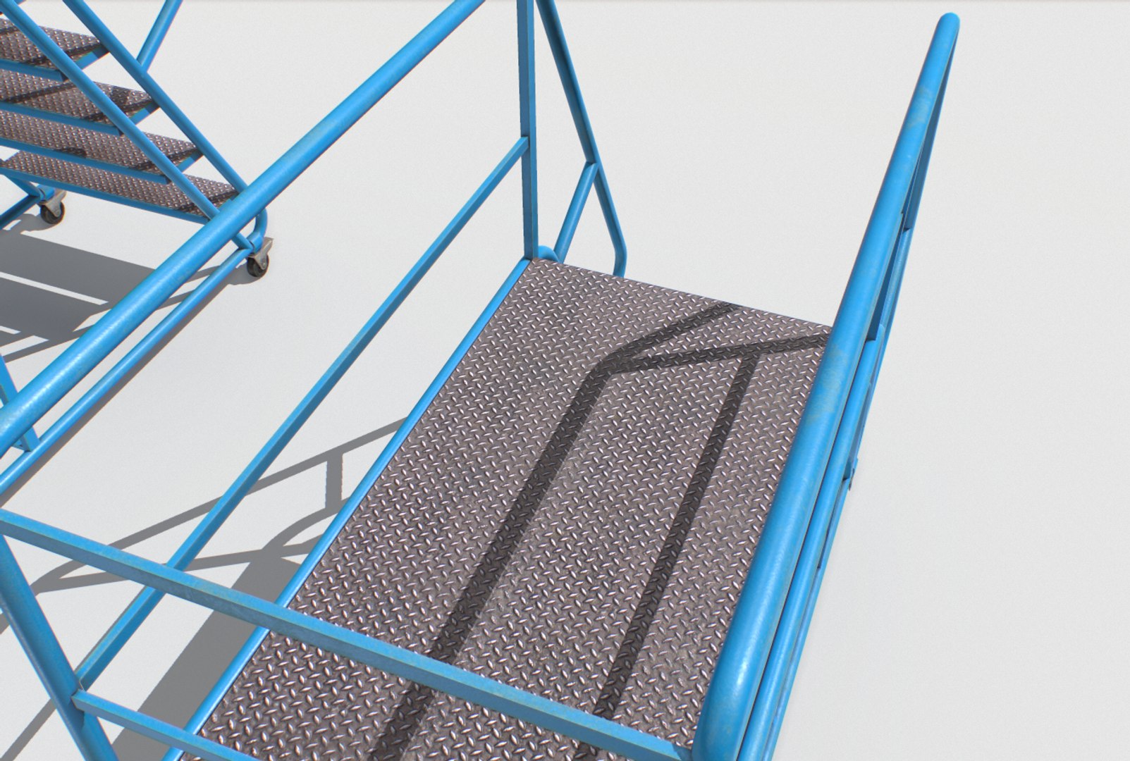 3D industrial stairs model - TurboSquid 1606191