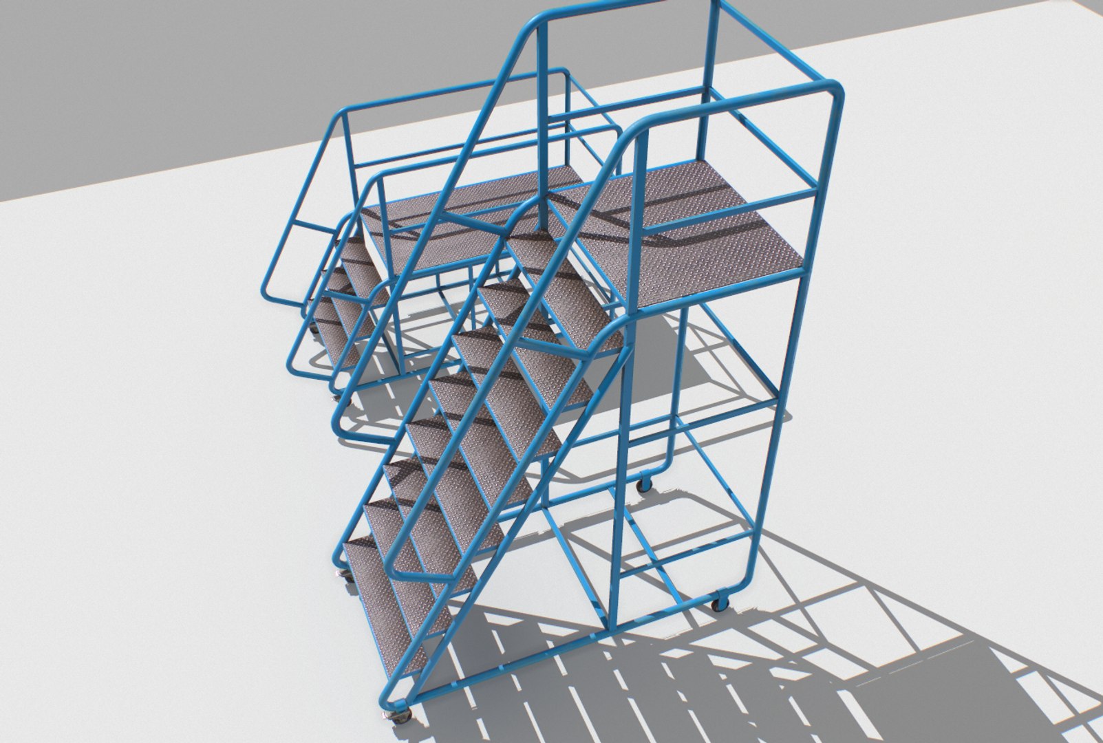 3D industrial stairs model - TurboSquid 1606191