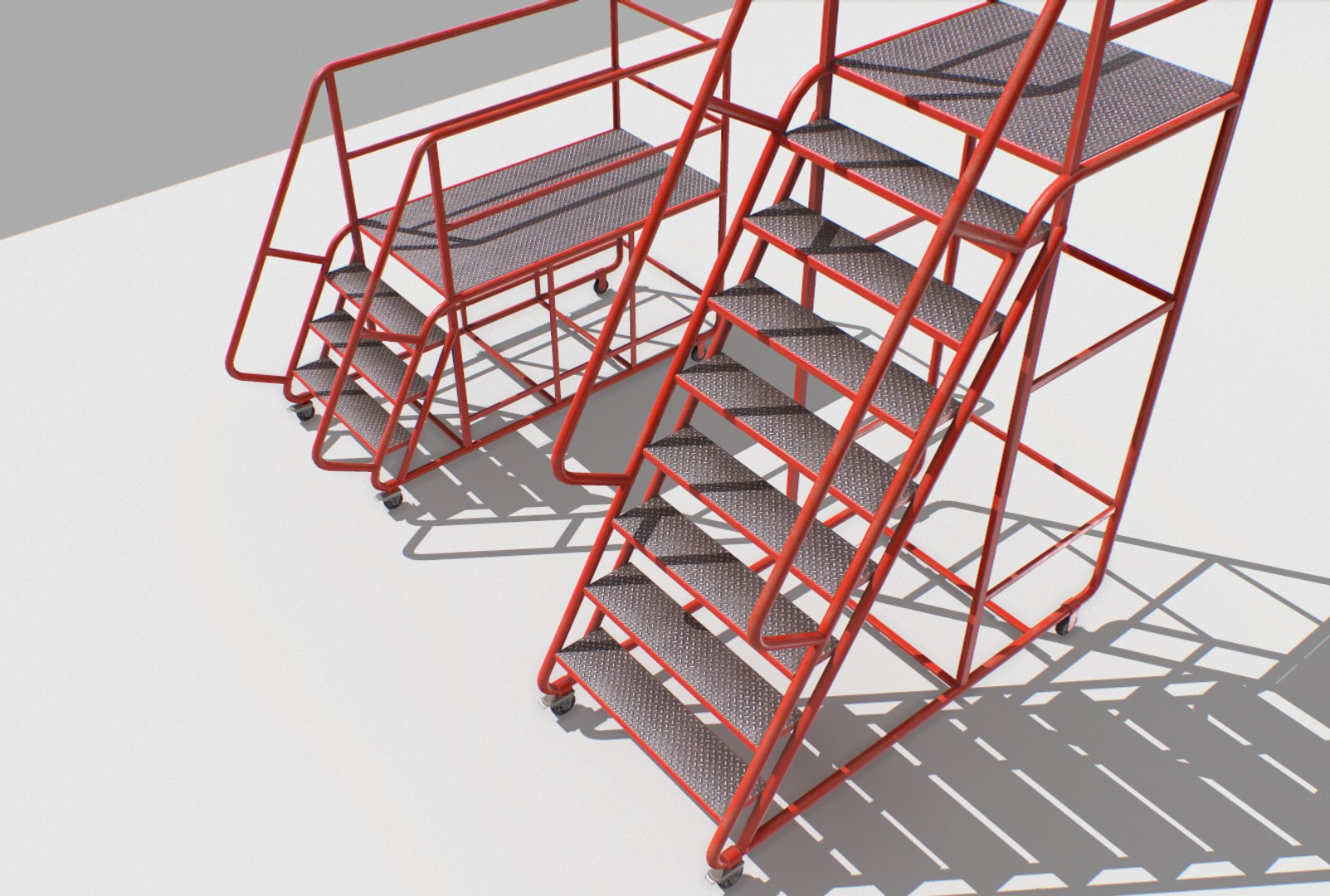3D industrial stairs model - TurboSquid 1606191