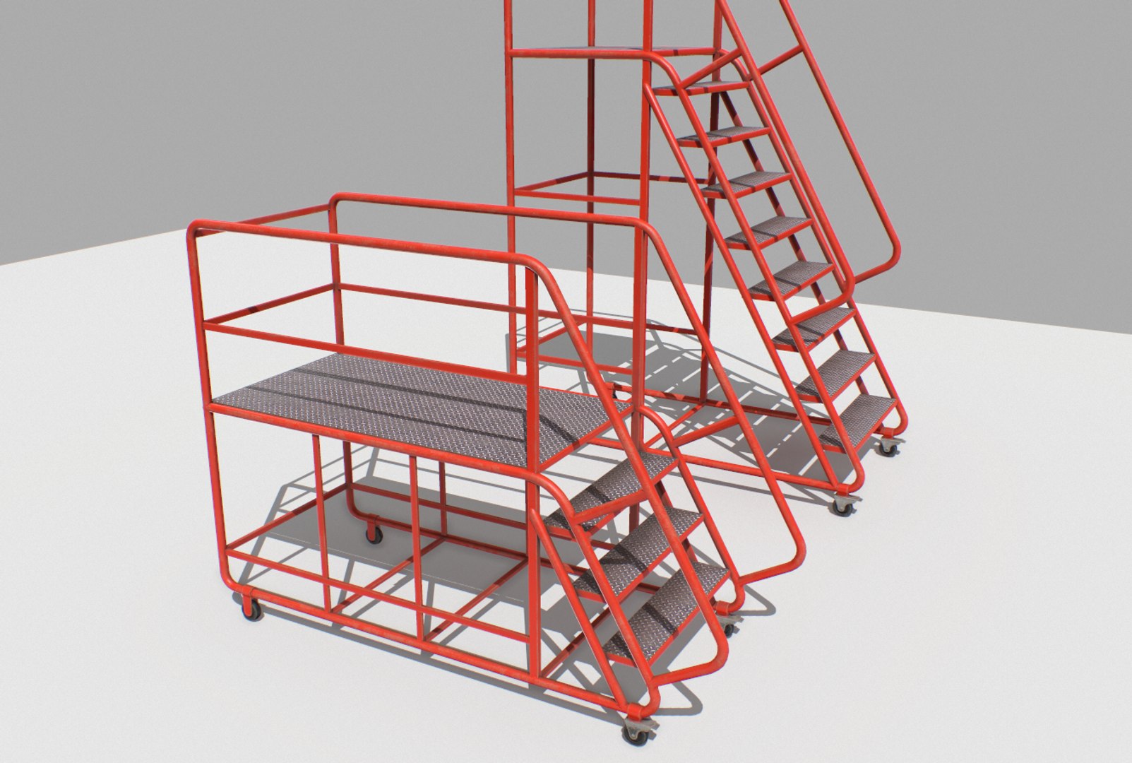 3D industrial stairs model - TurboSquid 1606191
