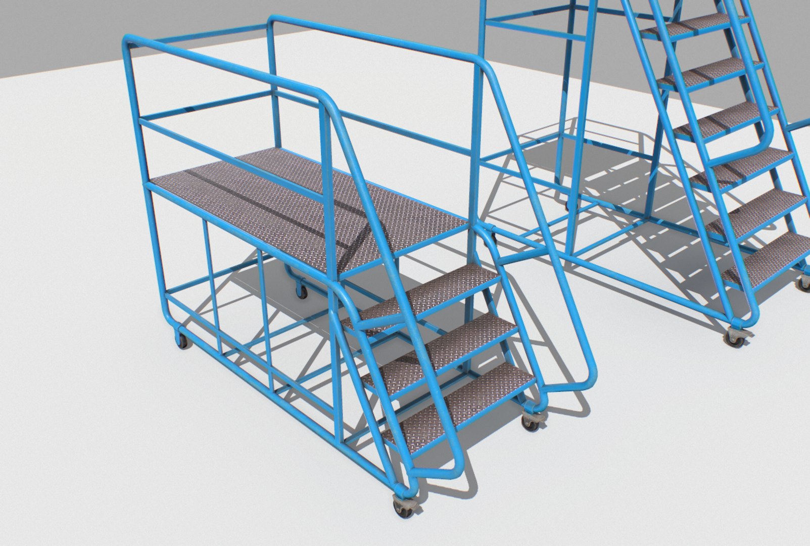 3D industrial stairs model - TurboSquid 1606191