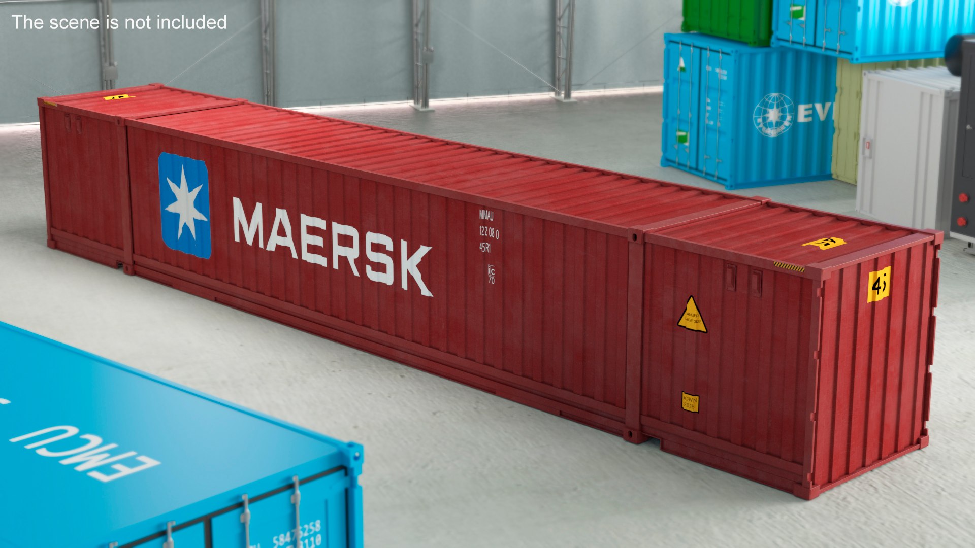 3D Shipping Container 53 Ft - TurboSquid 2164086