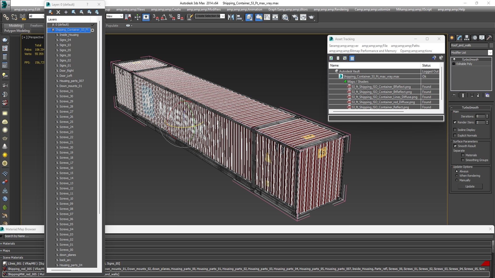 3D Shipping Container 53 Ft - TurboSquid 2164086