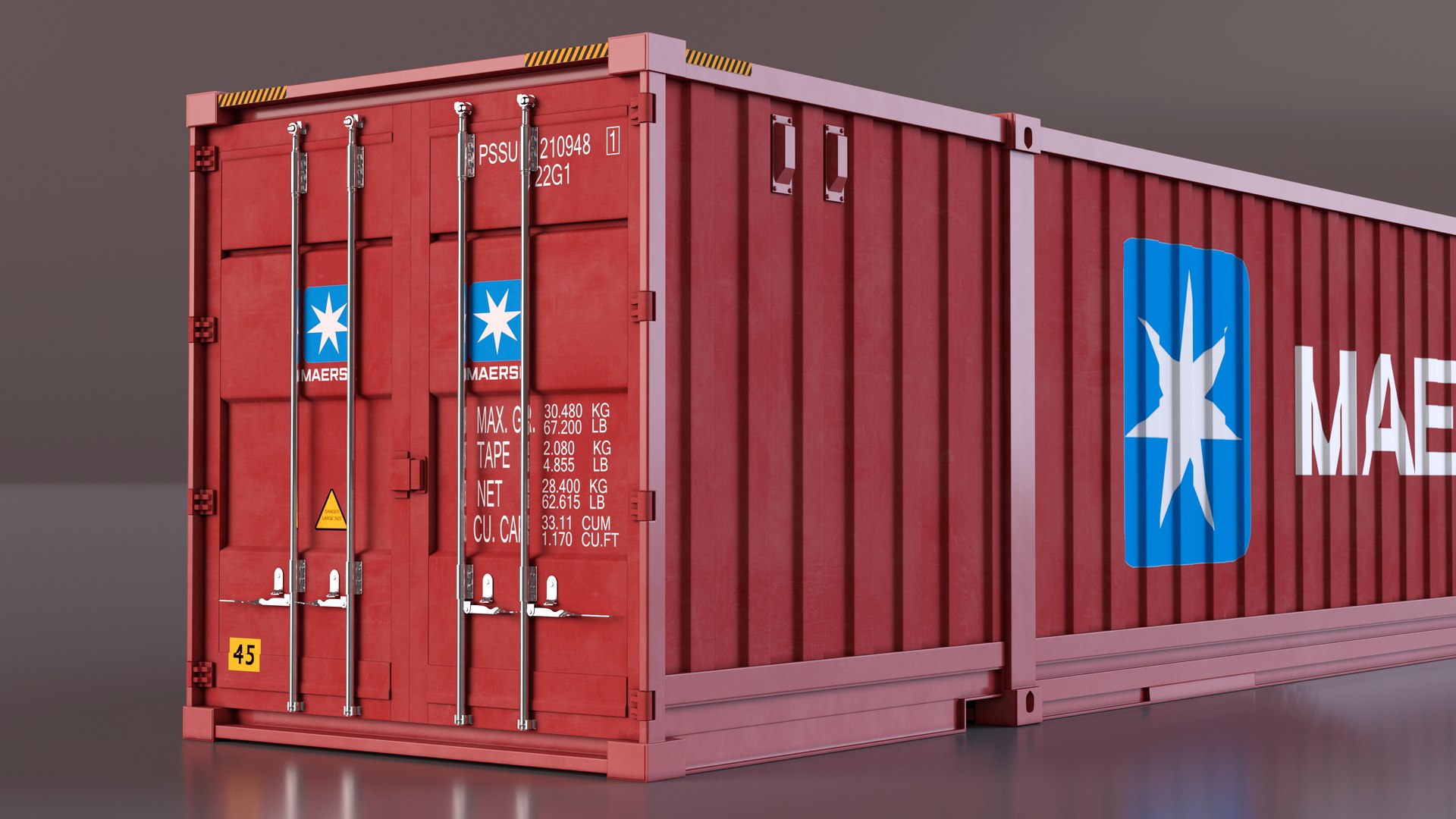 3D Shipping Container 53 Ft - TurboSquid 2164086