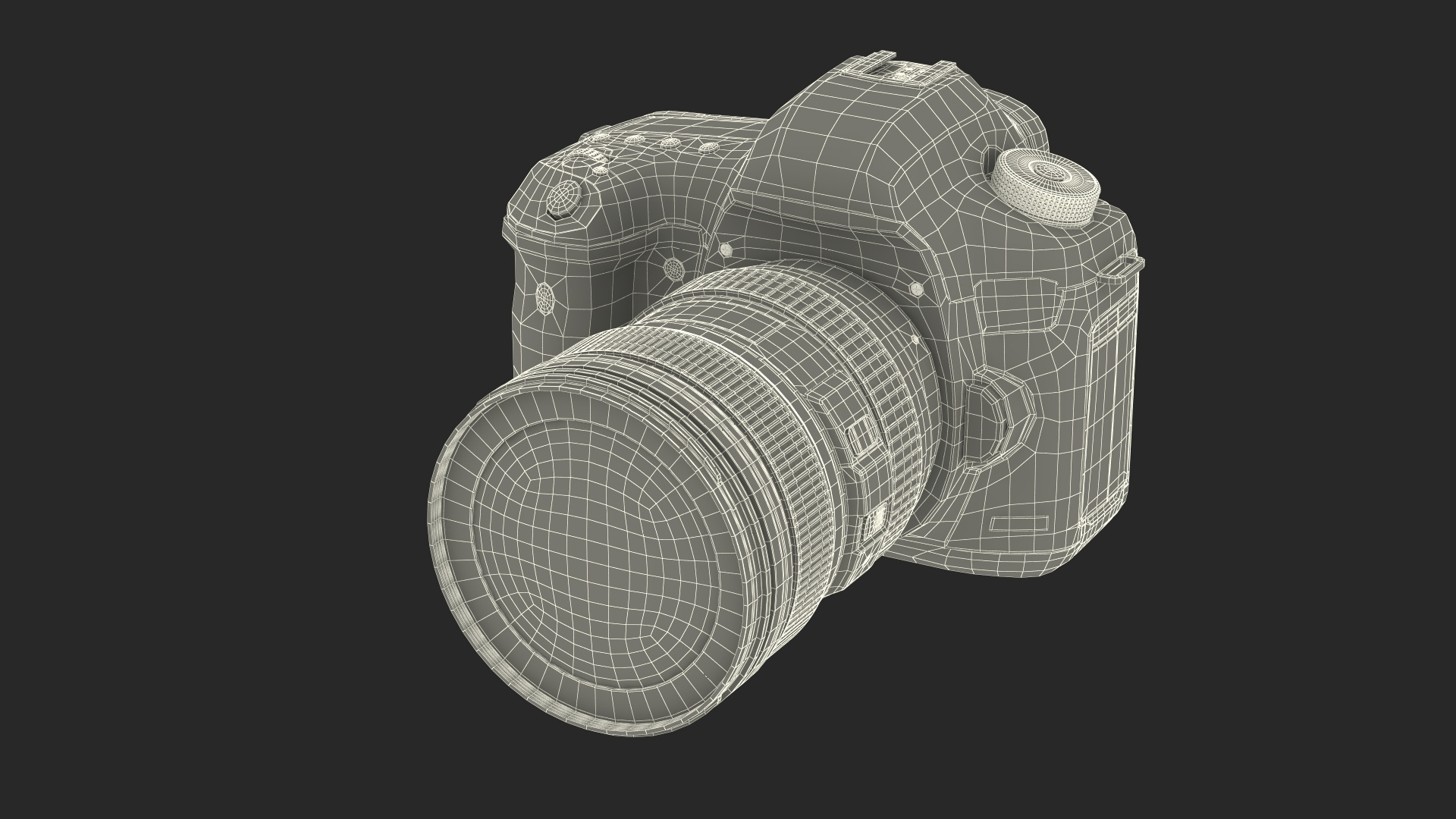 3D Digital SLR Camera Model - TurboSquid 2147288