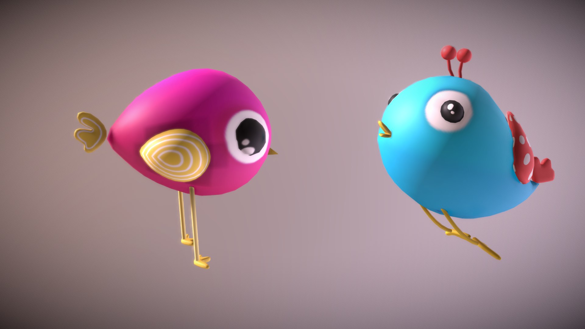 3D Model Cartoon Bird Collection - TurboSquid 2134102